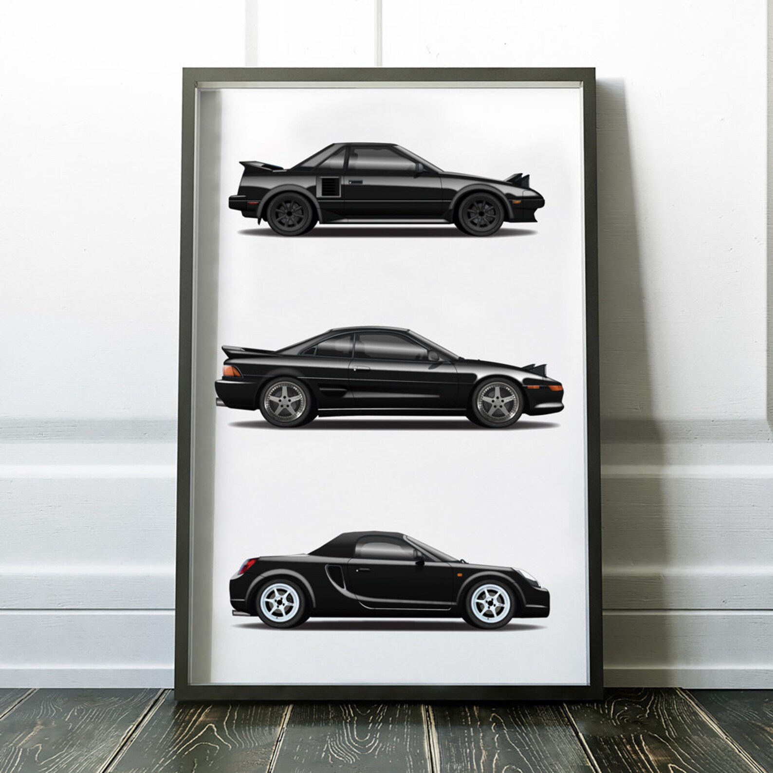 MR2 Generation Design Print Art Car Art Japanese Sports - Etsy