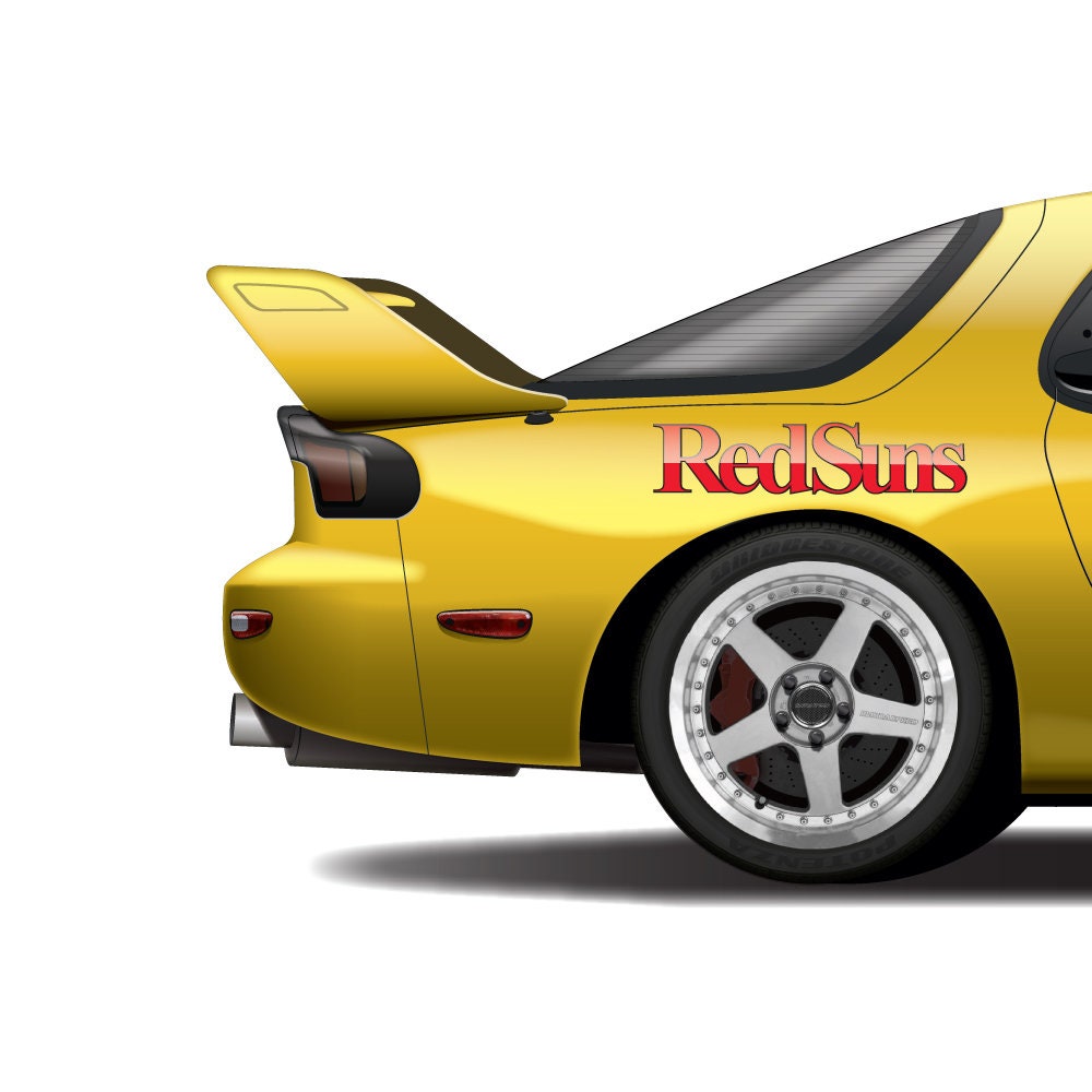 Initial D First Stage AE86 Red Suns RX7 Night Kids Skyline - Etsy