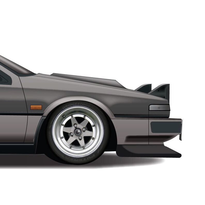 Silvia S-chassis Generation Print, 180SX, S13, JDM Poster, Art, Car Art ...