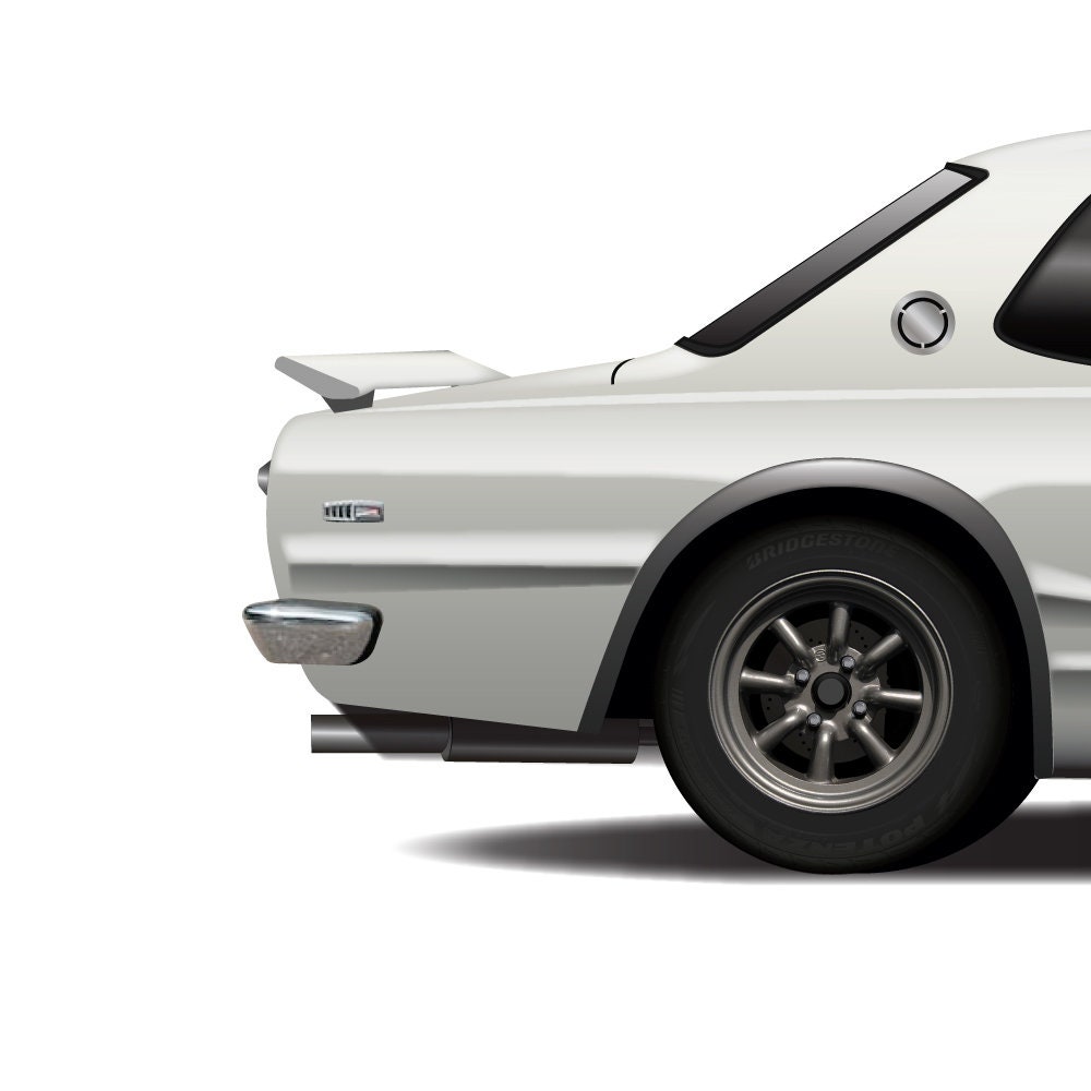 Skyline GT-R Generation Print Skyline KPGC10 Hakosuka - Etsy UK