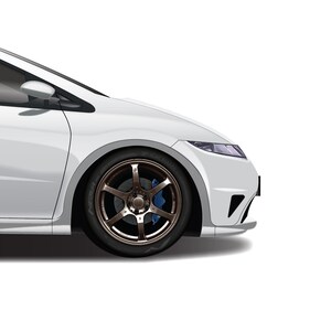 Civic 11 Generations Print, Type R EF9, EG6, EK9, EP3, FN2R, FD2R, FK2R ...