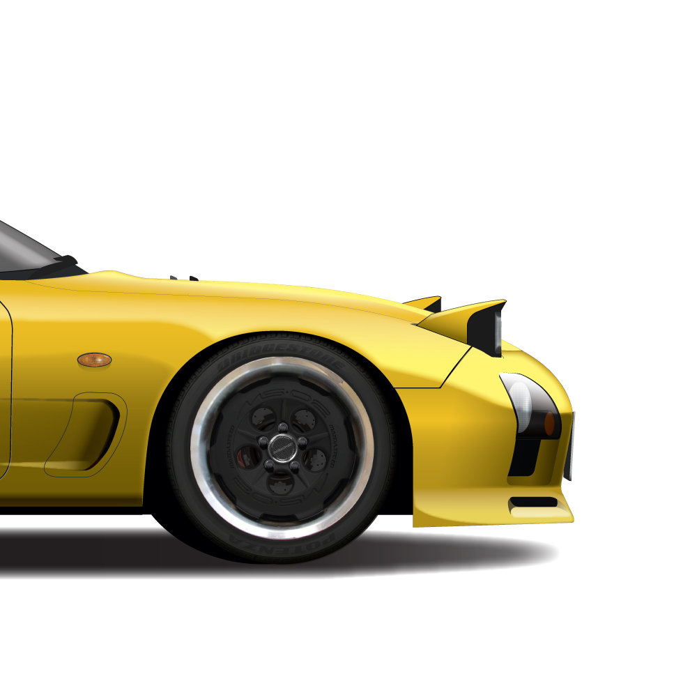 Initial D Keisuke's Red Sun to Project D Mazda RX7 FD3S Evolution - Etsy