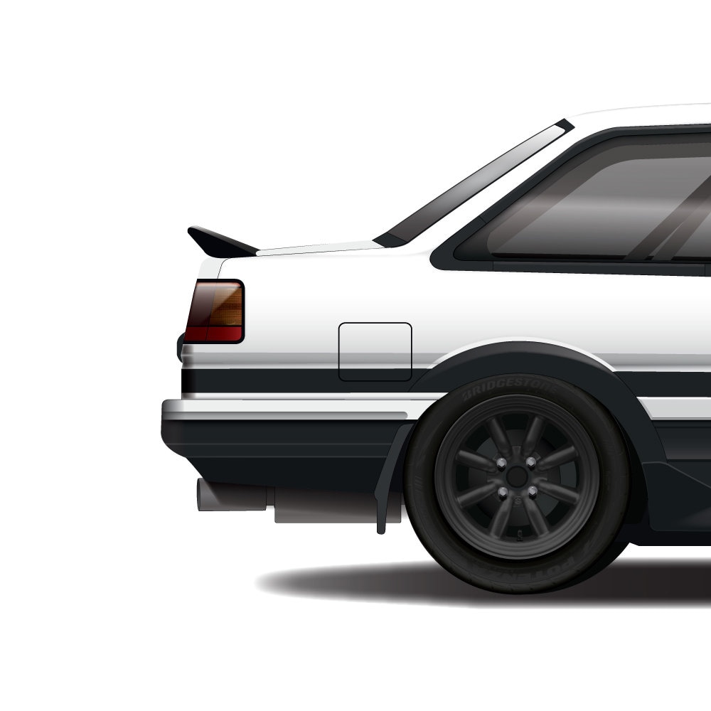 Initial-d AE86 Levin Trueno and 2 Door Coupe Trueno 3 Car - Etsy UK