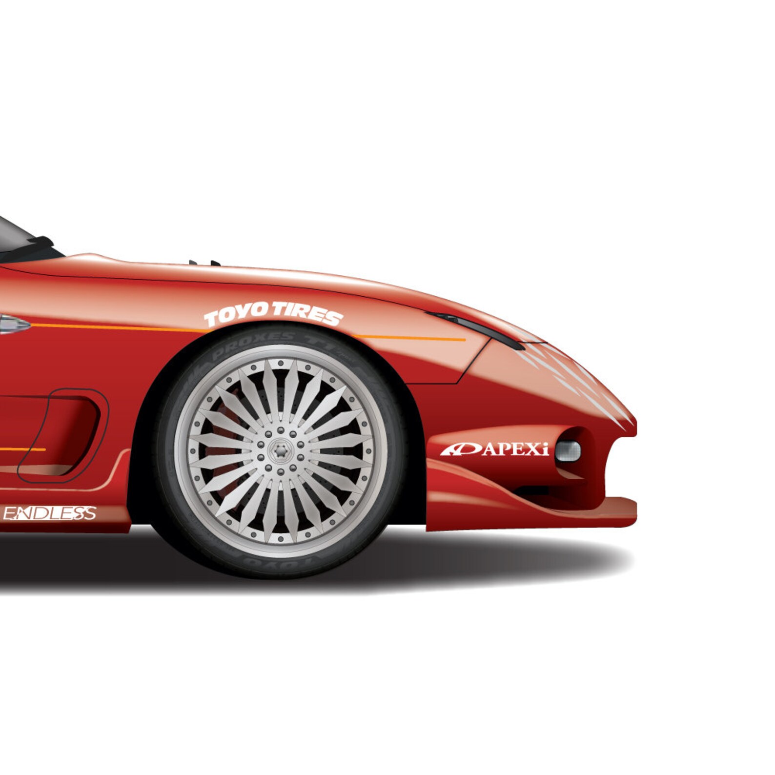 Fast and Furious RX-7 FD Art Print: Automotive Movie Cars - Etsy