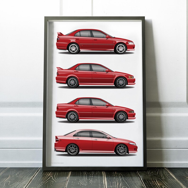 Accord Type R & Torneo Euro R Generation Print CH1 CL1 and - Etsy