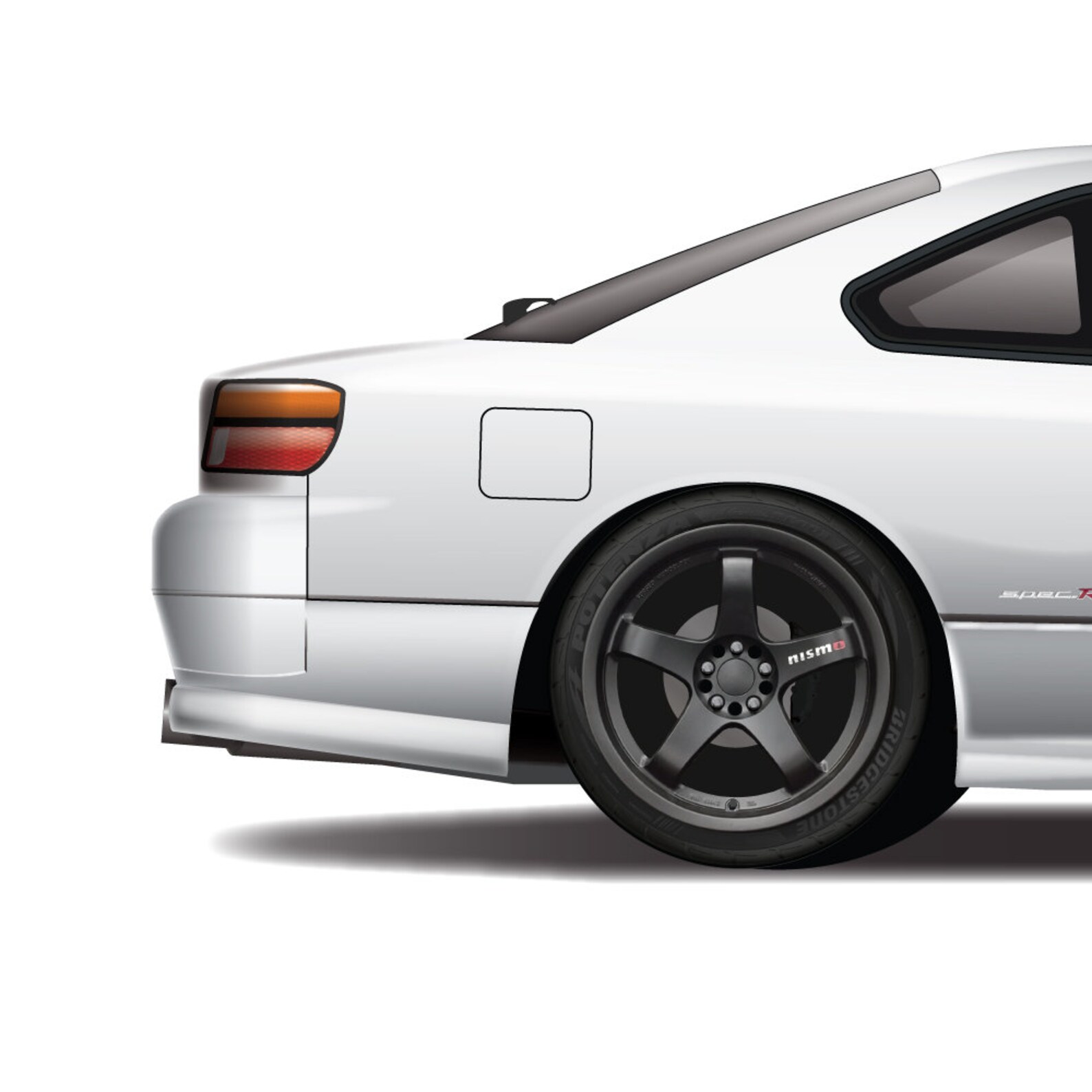 Silvia S-chassis Generation Print, 180SX, S13, JDM Poster, Art, Car Art ...
