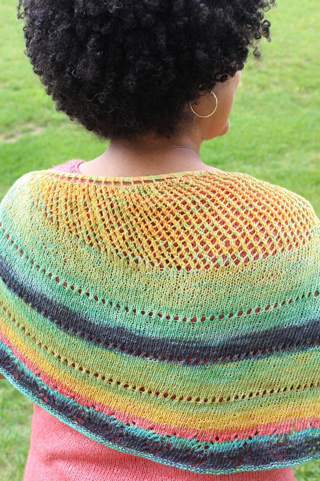 Knit First Sunset Shawl: Spring/summer Shawl, Lace, Beginner ...