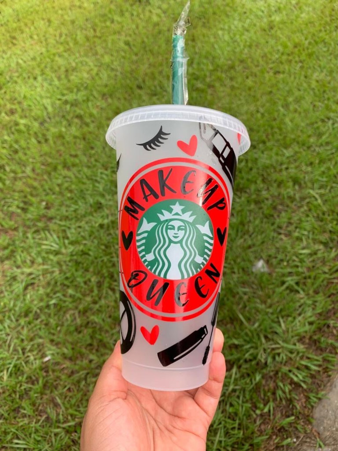 Makeup Queen Cup,cosmetic Cup, Makeup Lovers Cup, Makeup Starbucks Cup ...