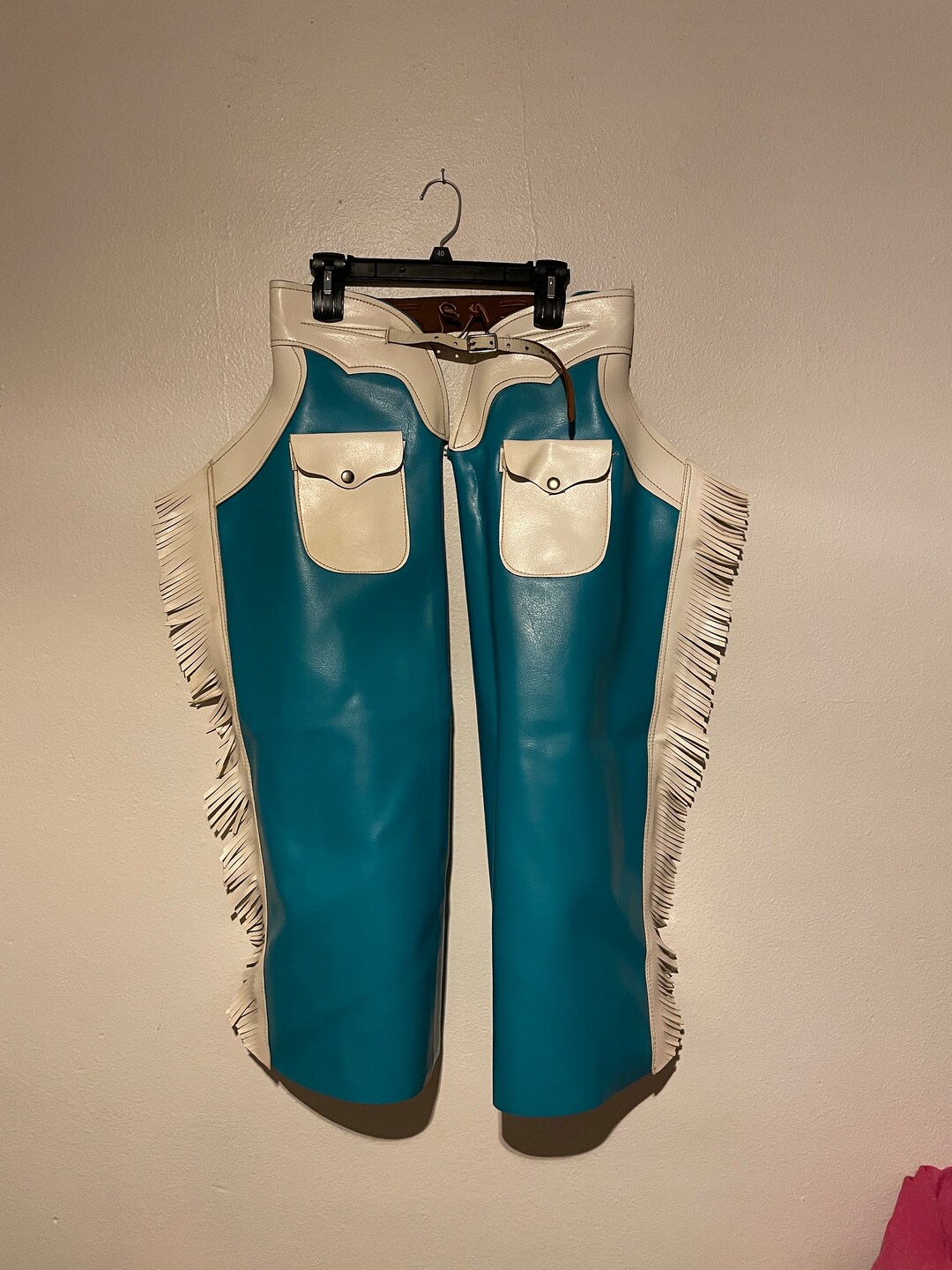 Vintage Turquoise Cowboy Chaps - Etsy