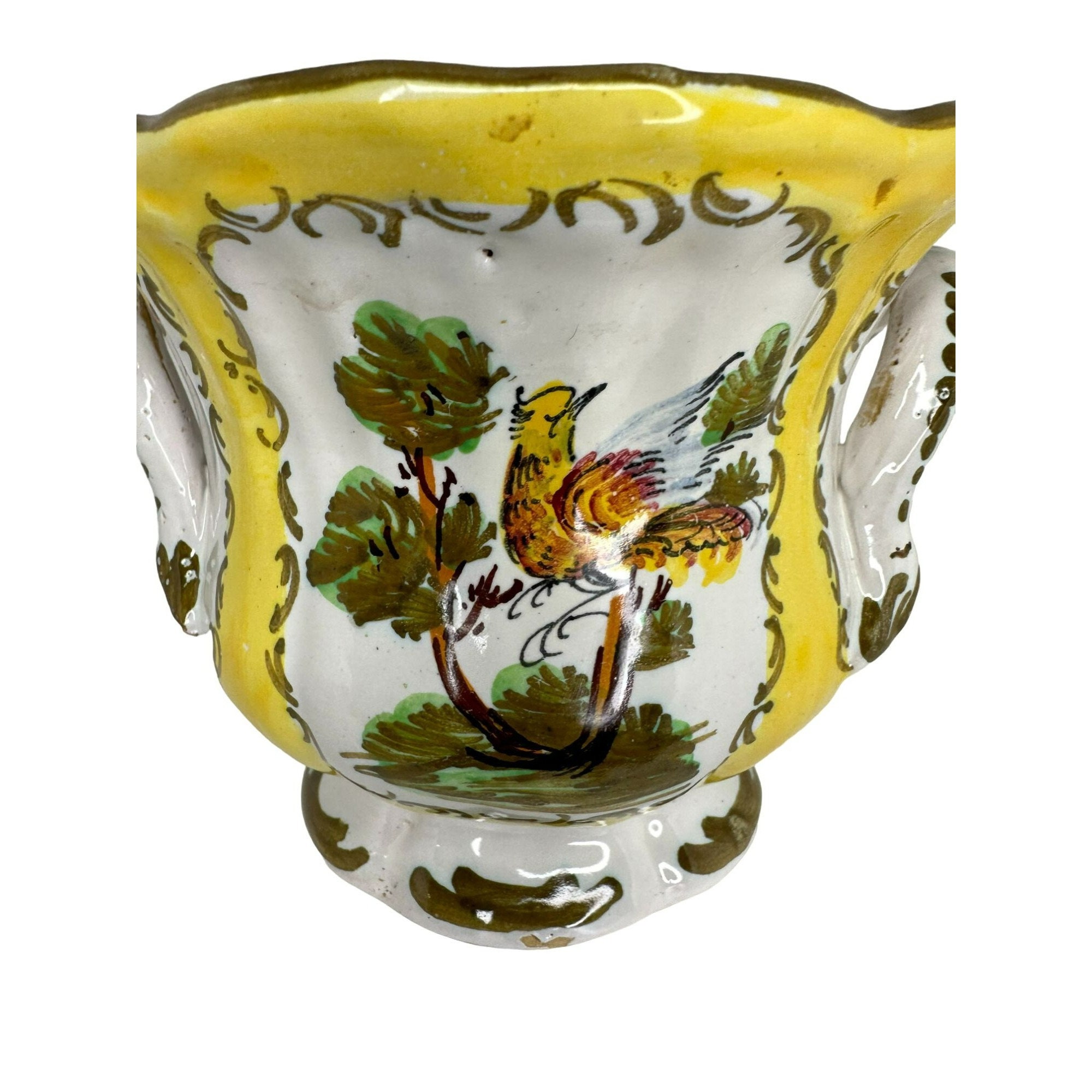 1970 Meiselman Imports Italian Bird Tree Cachepot Planter Hand Painted ...