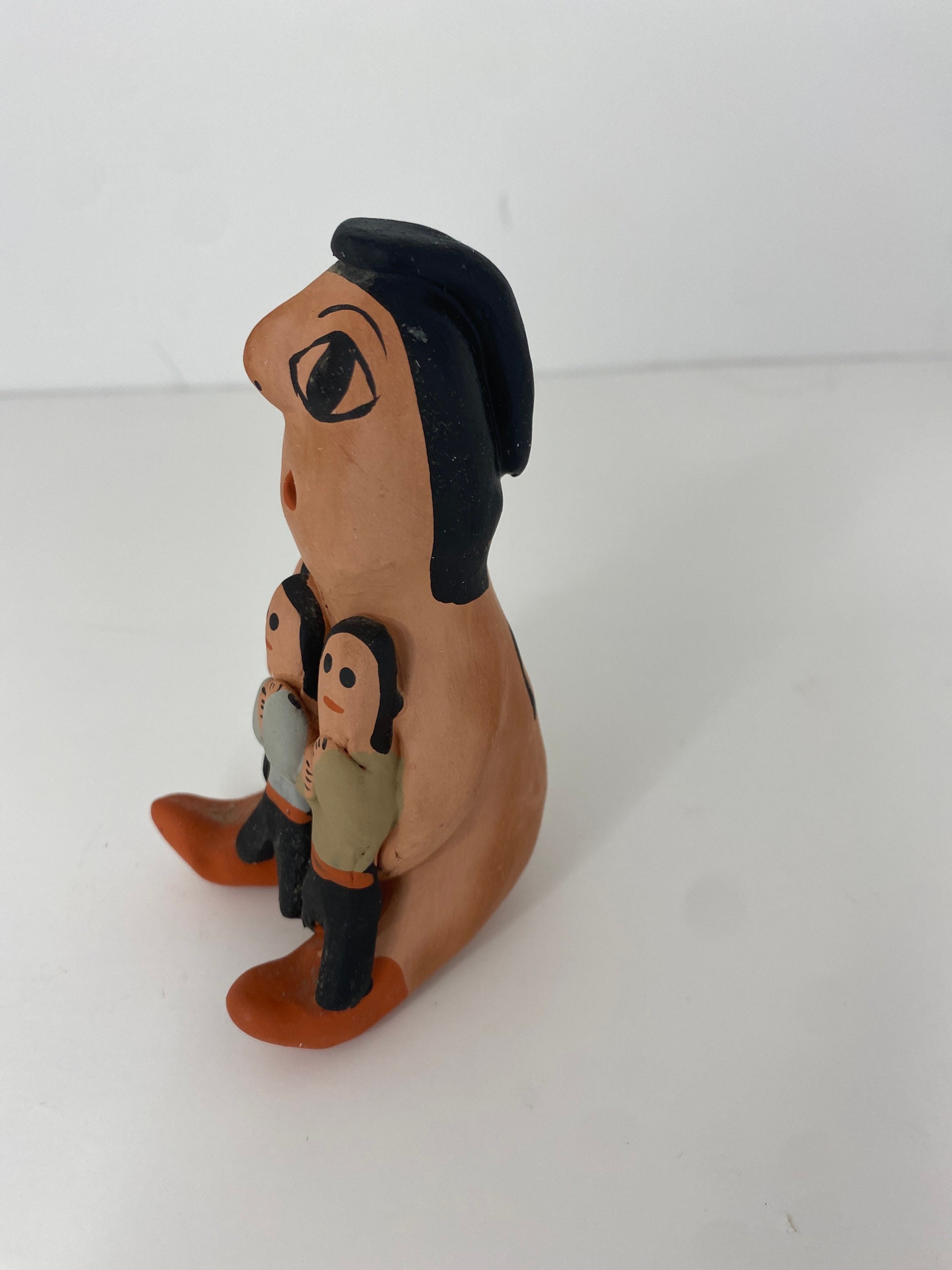 Indian Pottery Storyteller Figure With 3 Children Signed - Etsy