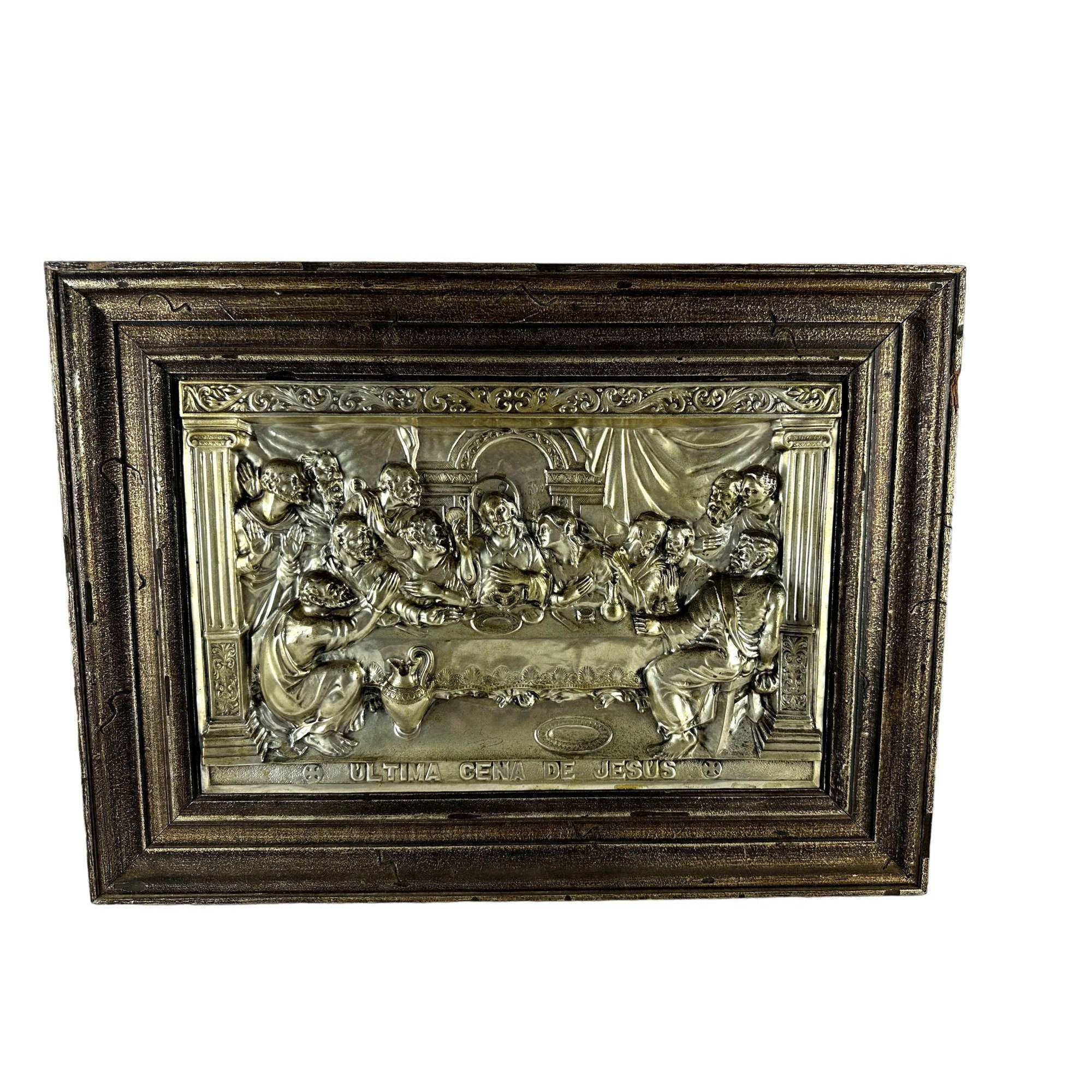 VTG Last Supper Metal Relief Religious Art 3D High Relief - Etsy