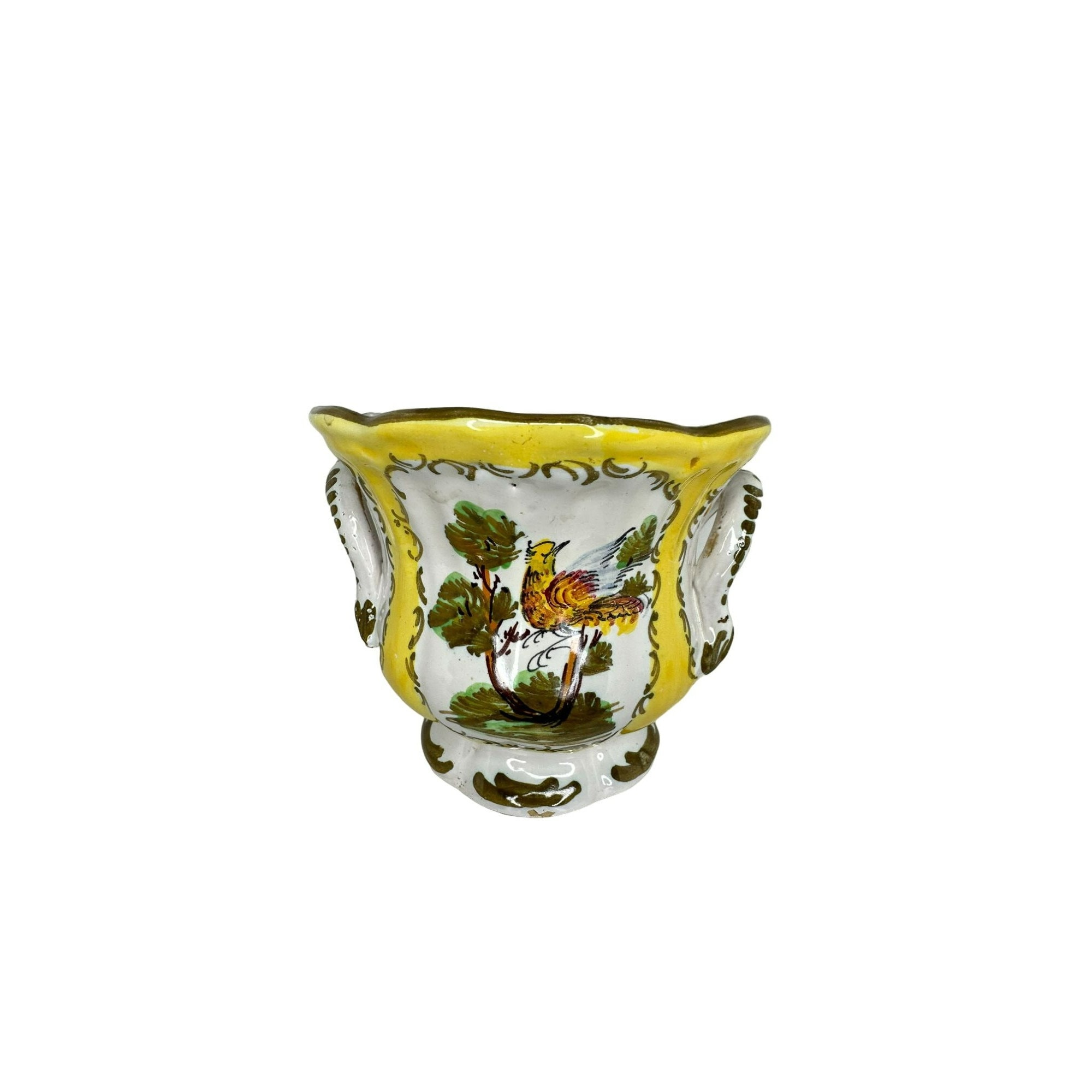 1970 Meiselman Imports Italian Bird Tree Cachepot Planter Hand Painted ...