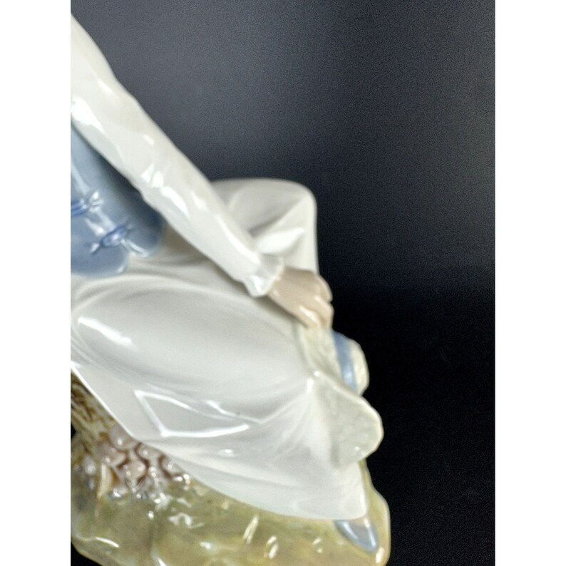Rare VTG Large Porcelain Figure of Young Girl by Tengra Handmade Spain ...