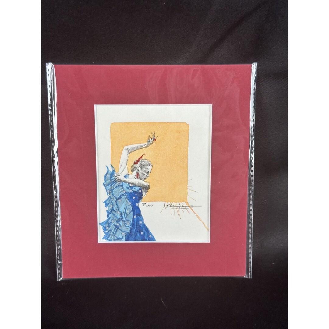 Limited Edition 78/200 Norberto León Ríos Etching Print Flamenco Dancer ...