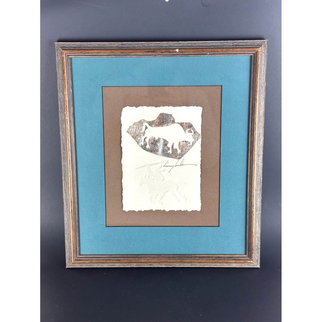King Kuka Native America Artist Blackfeet Tribe Montana Embossed Paper ...