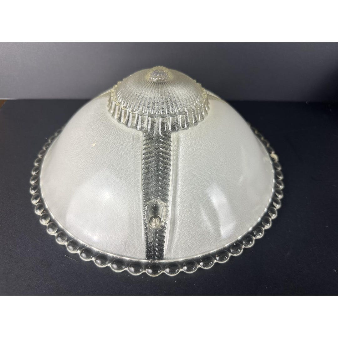 Vintage Clear Glass Ceiling Light Shade Ceiling Fixture Light Cover ...