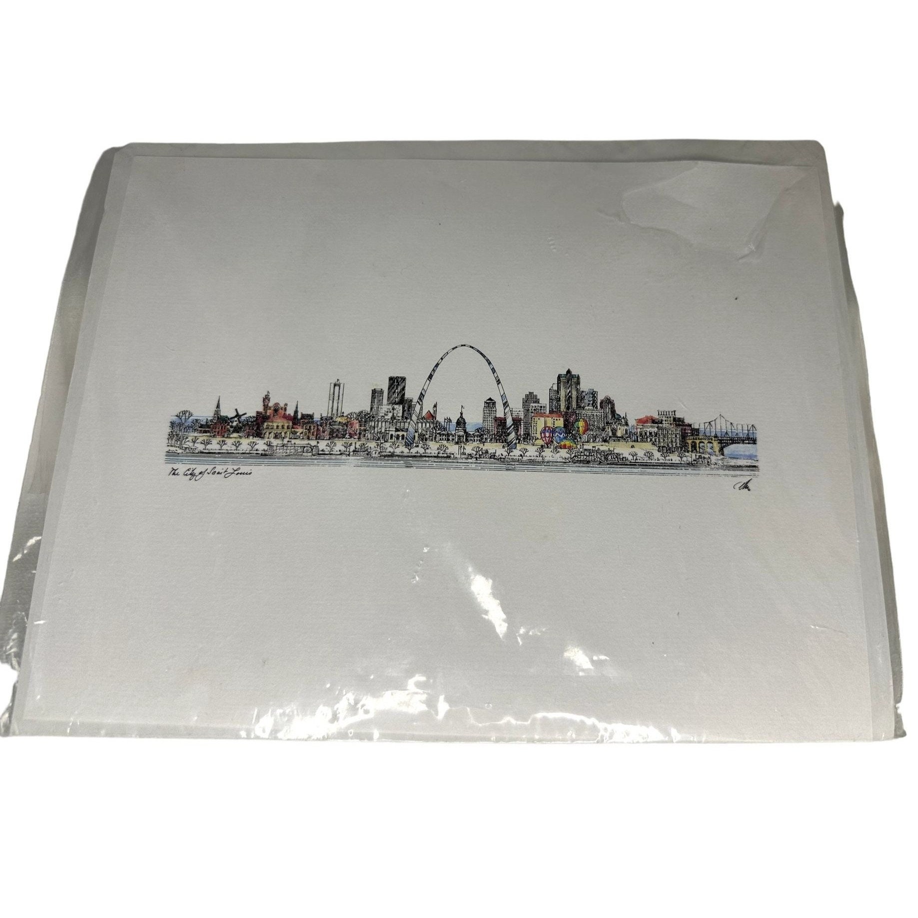 John Pils City of St. Louis Missouri Arch Color Edition Copy Print - Etsy