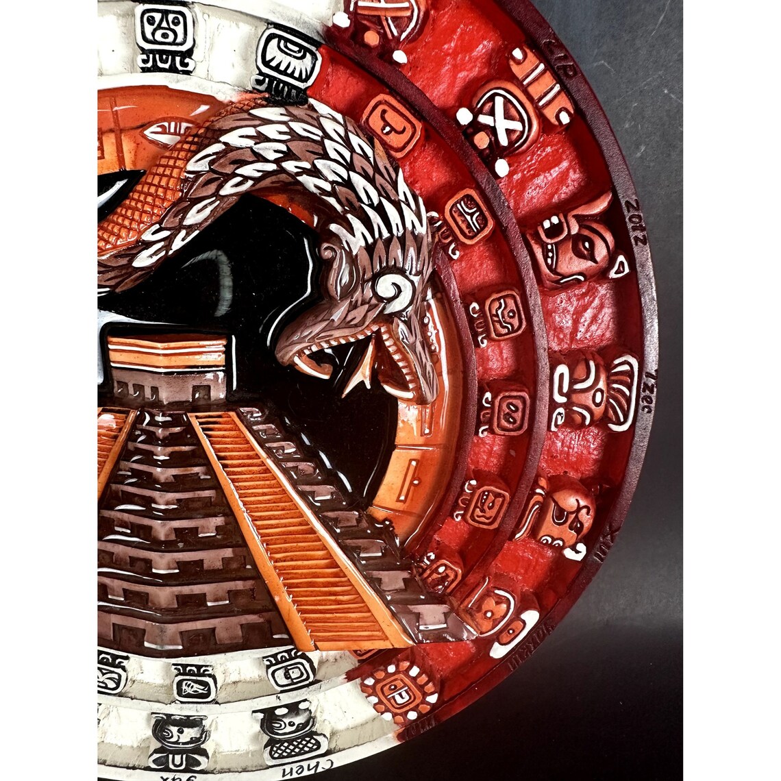 The Mayan Haab and Tzolkin Calendar With Chichenitza Pyramid Dragon ...