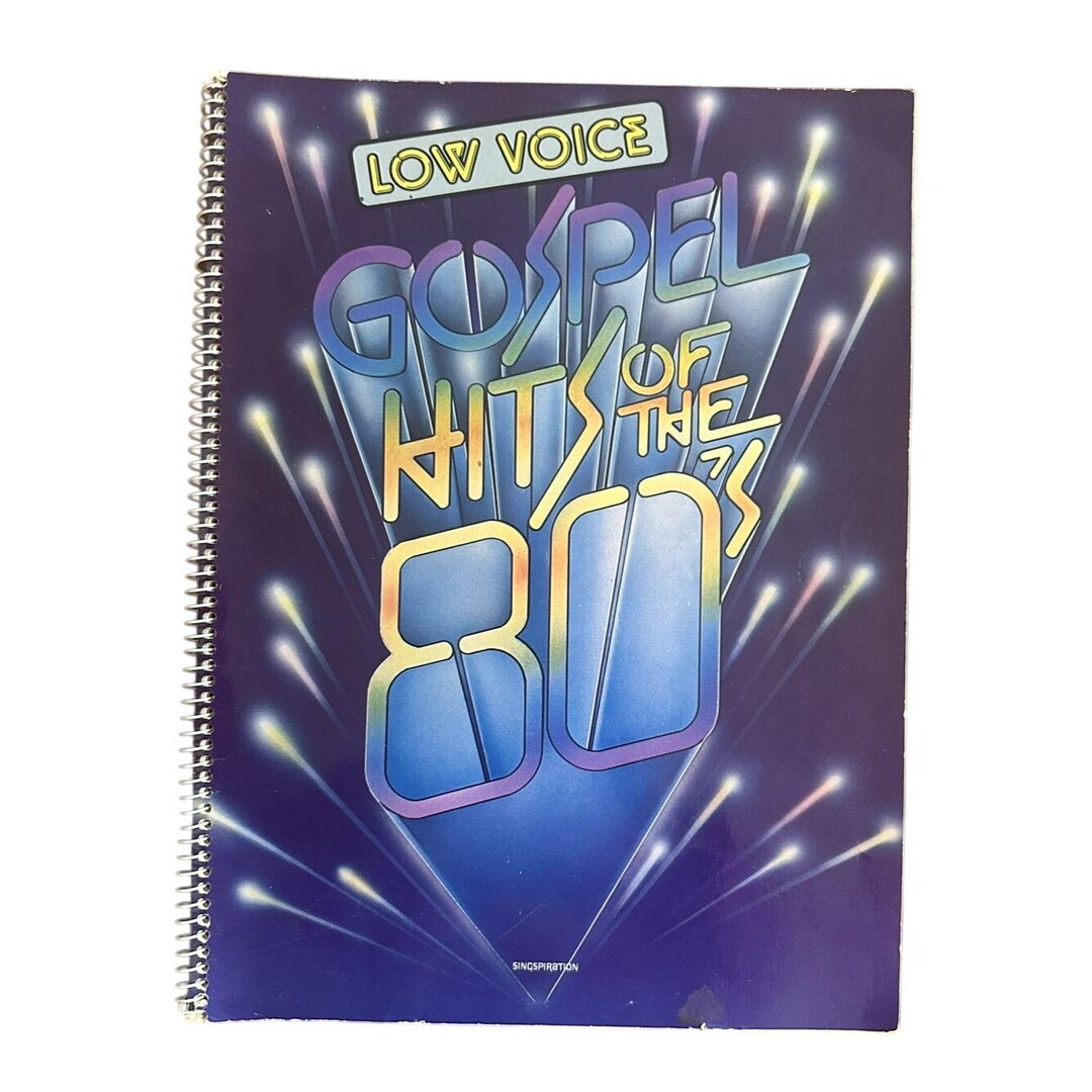 Vtg Gospel Hits of the 80s Songbook Low Voice Spiral-bound by Jim ...