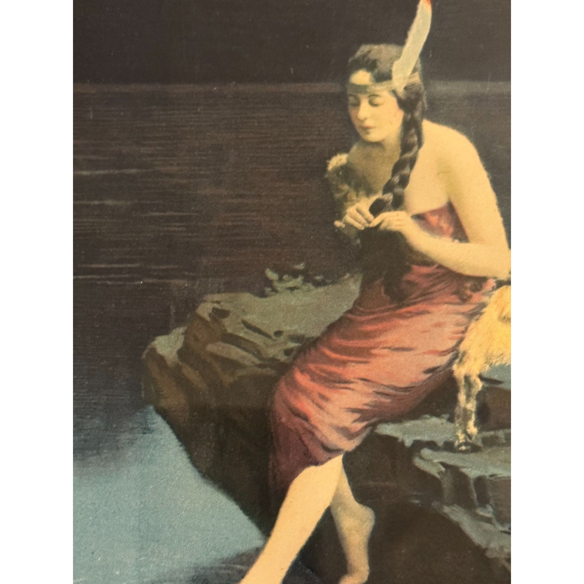 Antique Minnehaha Native American Indian Maiden Woman Art Print James ...