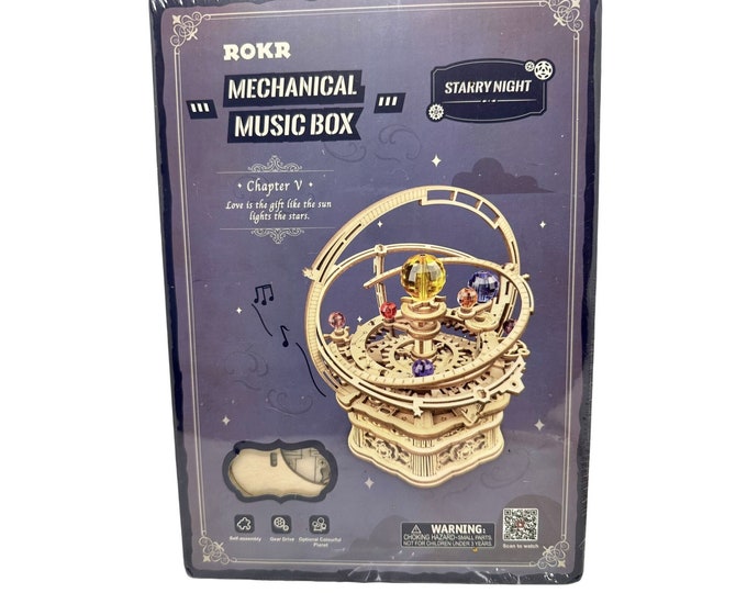 Rokr Mechanical Music Box Starry Night NIB Sealed - Etsy