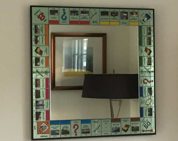 Upcycled London Monopoly Board Game Mirror - Etsy UK