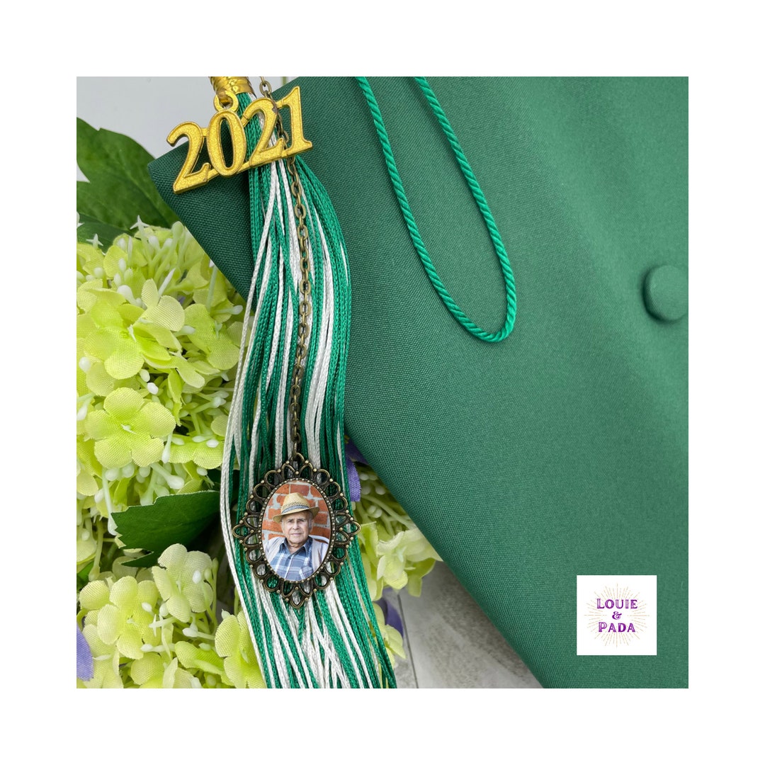Antique Bronze Memorial Graduation Tassel Charm/ Graduation Memorial ...