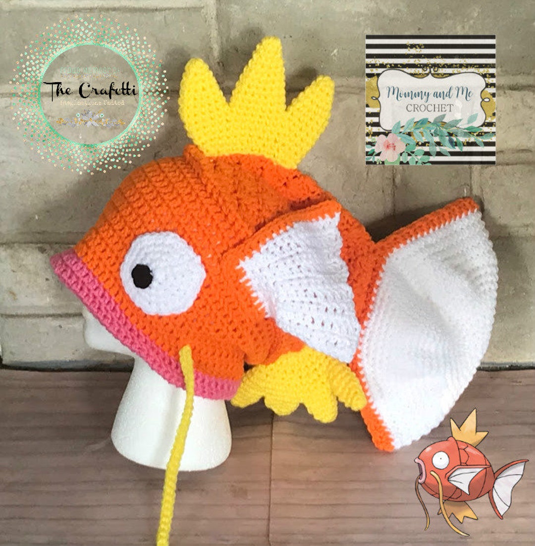 Crochet Dumb Fish Slouchy Beanie Hat, Crochet, Unique Teen Adult Gift ...