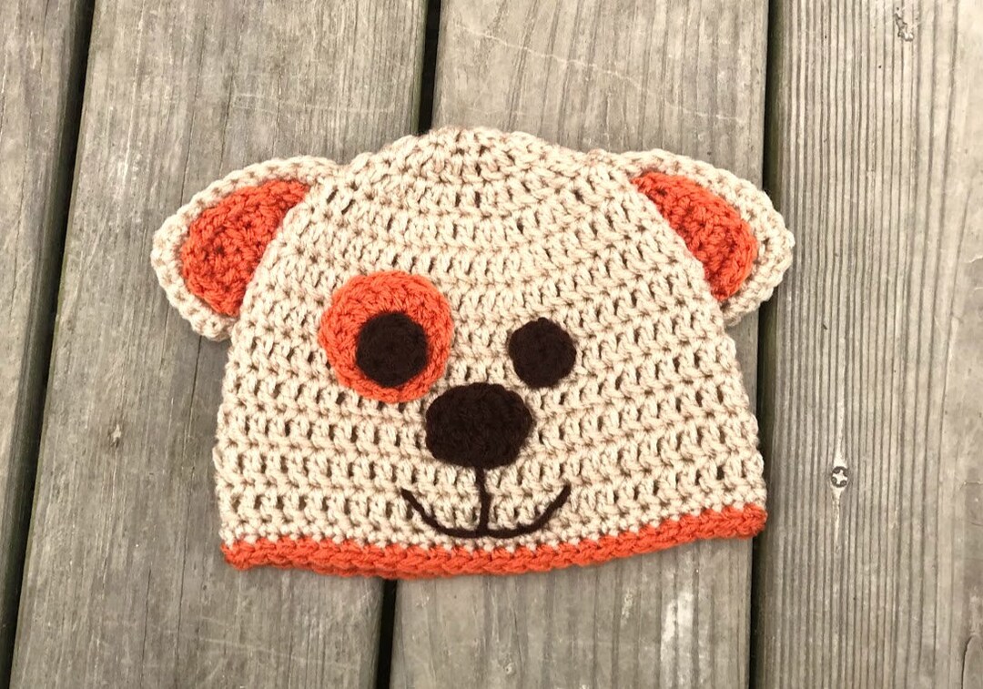 Crochet Puppy Dog Beanie Hat - Etsy
