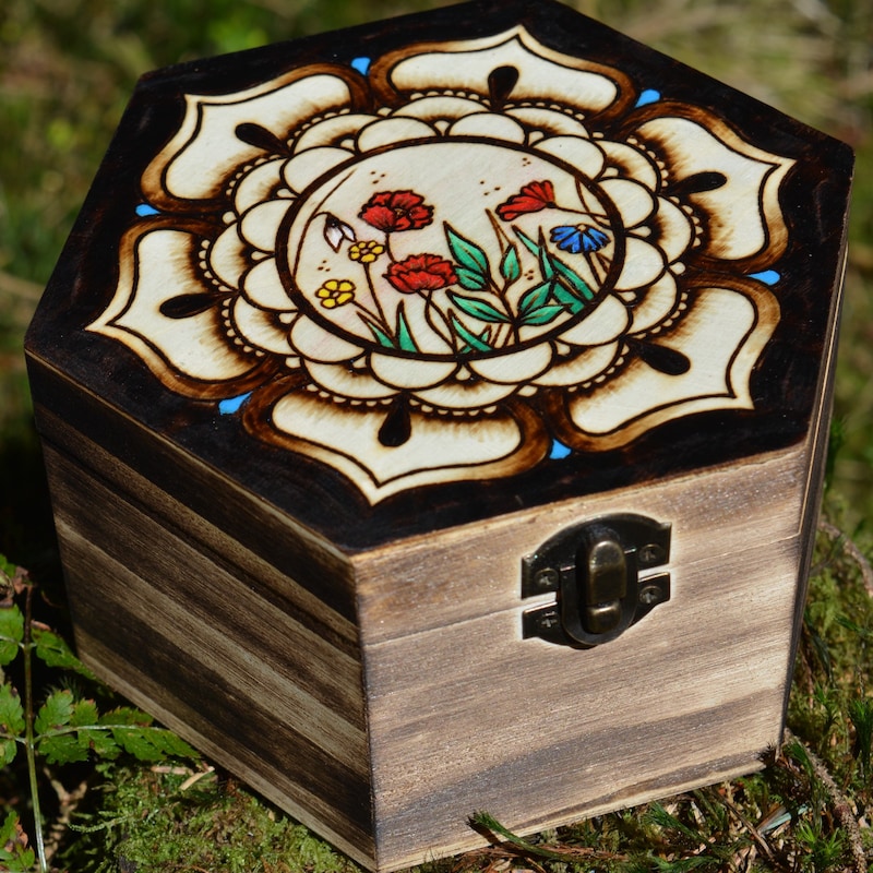 Pyrography Jewelry - Etsy