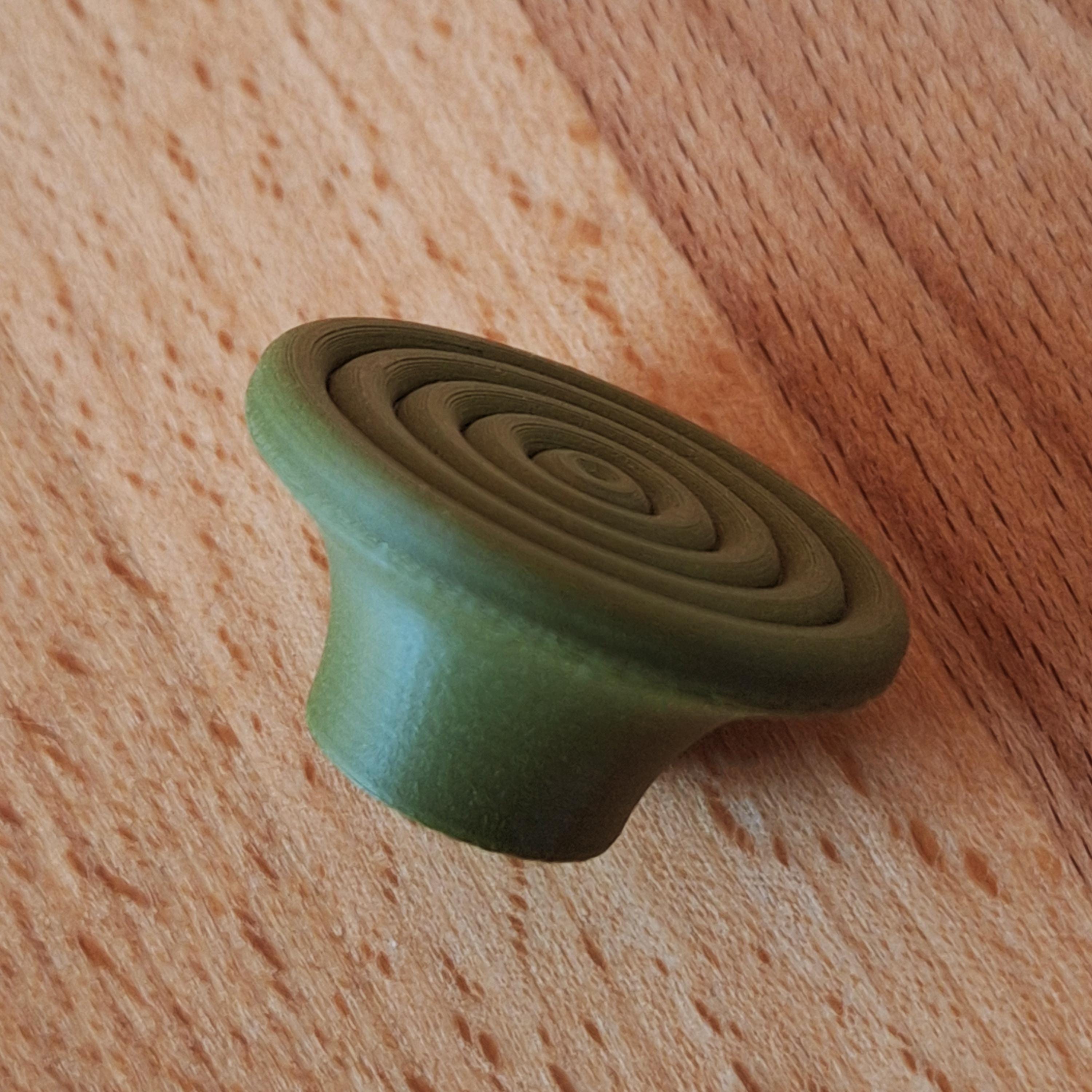 Spiral 3D Printed Furniture Knob – Modern Circular Design – DIY Cabinet ...