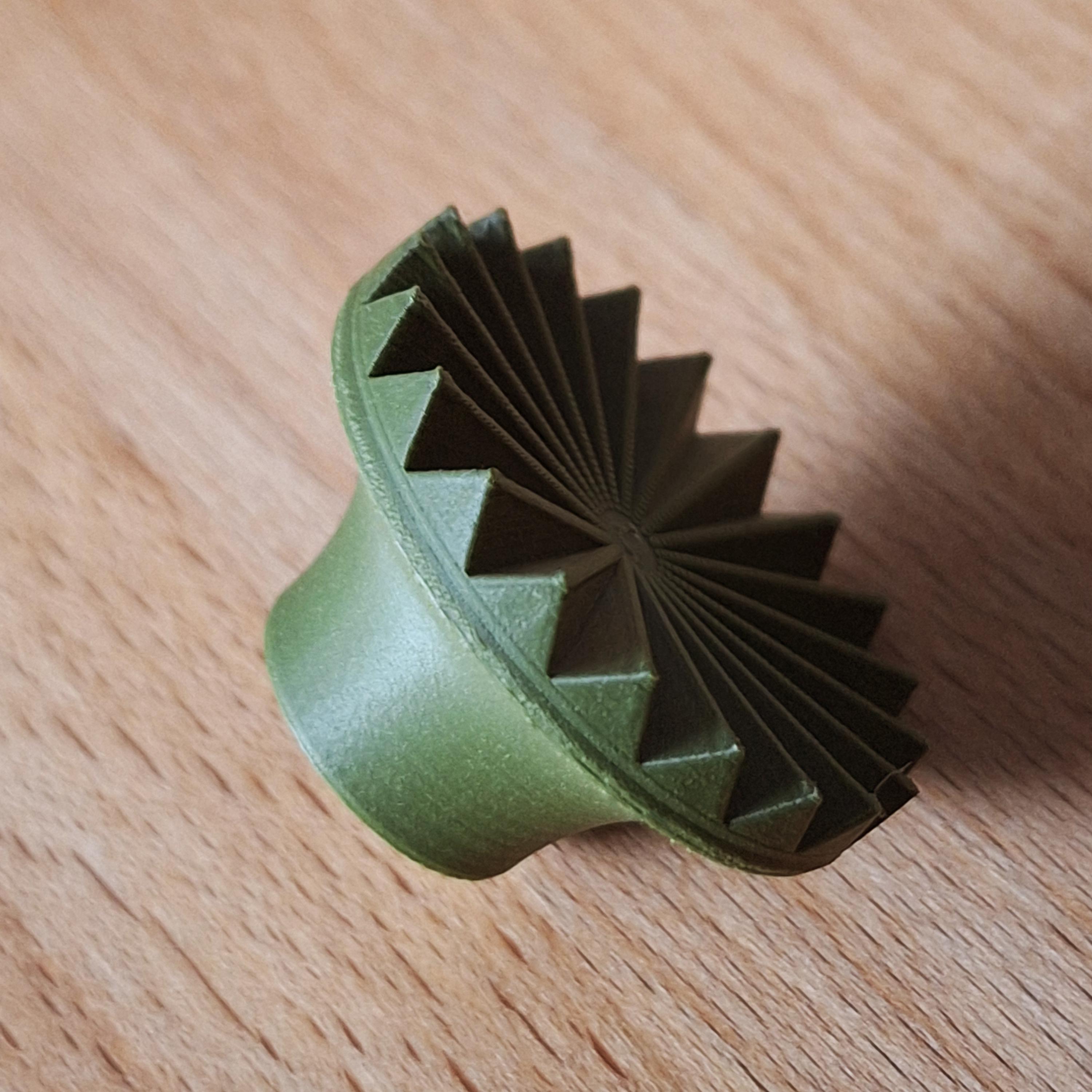 Sunburst Geometric 3D Printed Furniture Knob – Art Deco Style Drawer ...