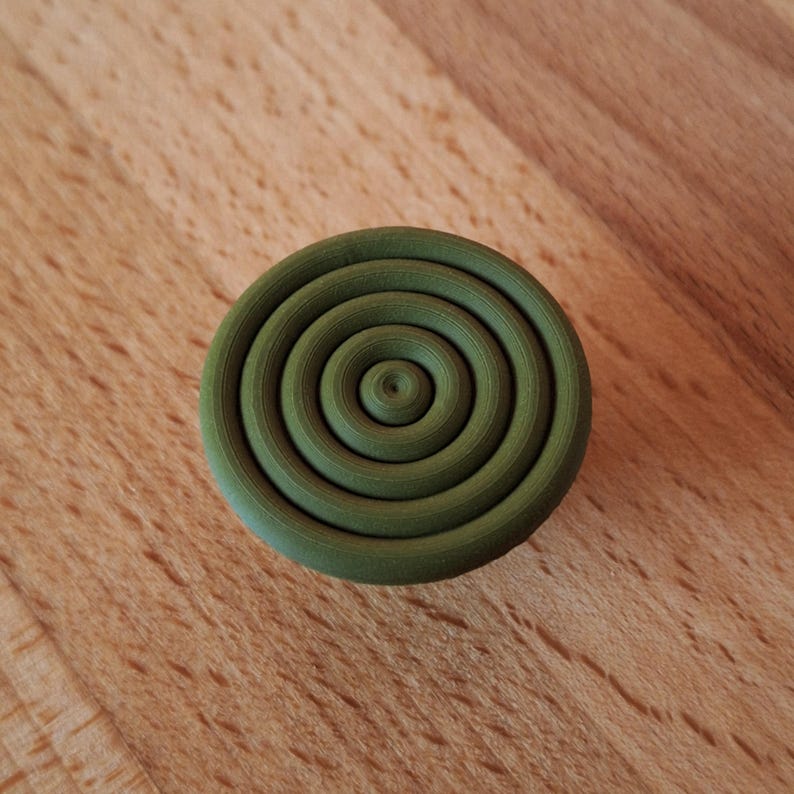Spiral 3D Printed Knob: Modern Cabinet & Drawer Pull (3D Print STL File ...