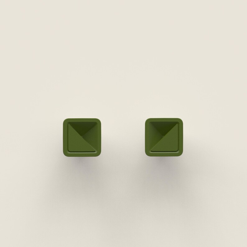 Square Minimalist 3D Printed Furniture Knob – Modern Drawer Pull With ...