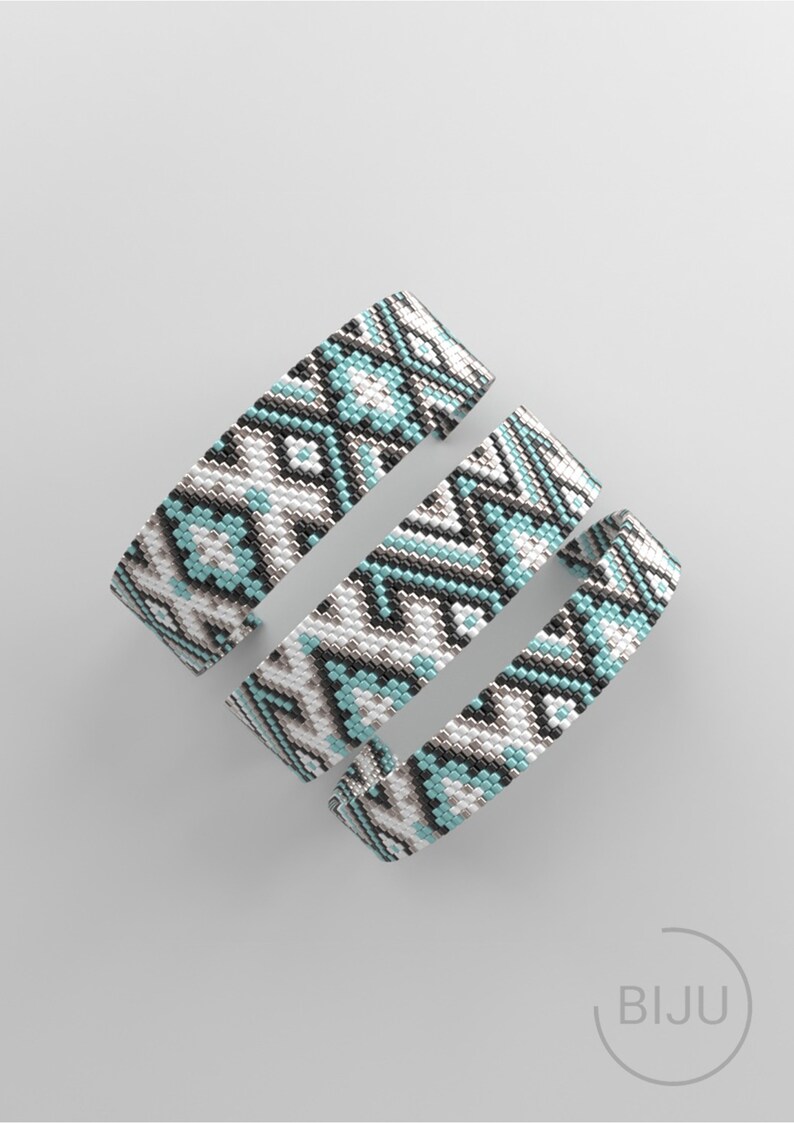 odd count peyote pattern #269BIJU NO WORD CHART Christmas peyote ...