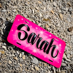 Custom Airbrush License Plate: Personalized Car Tag - Etsy