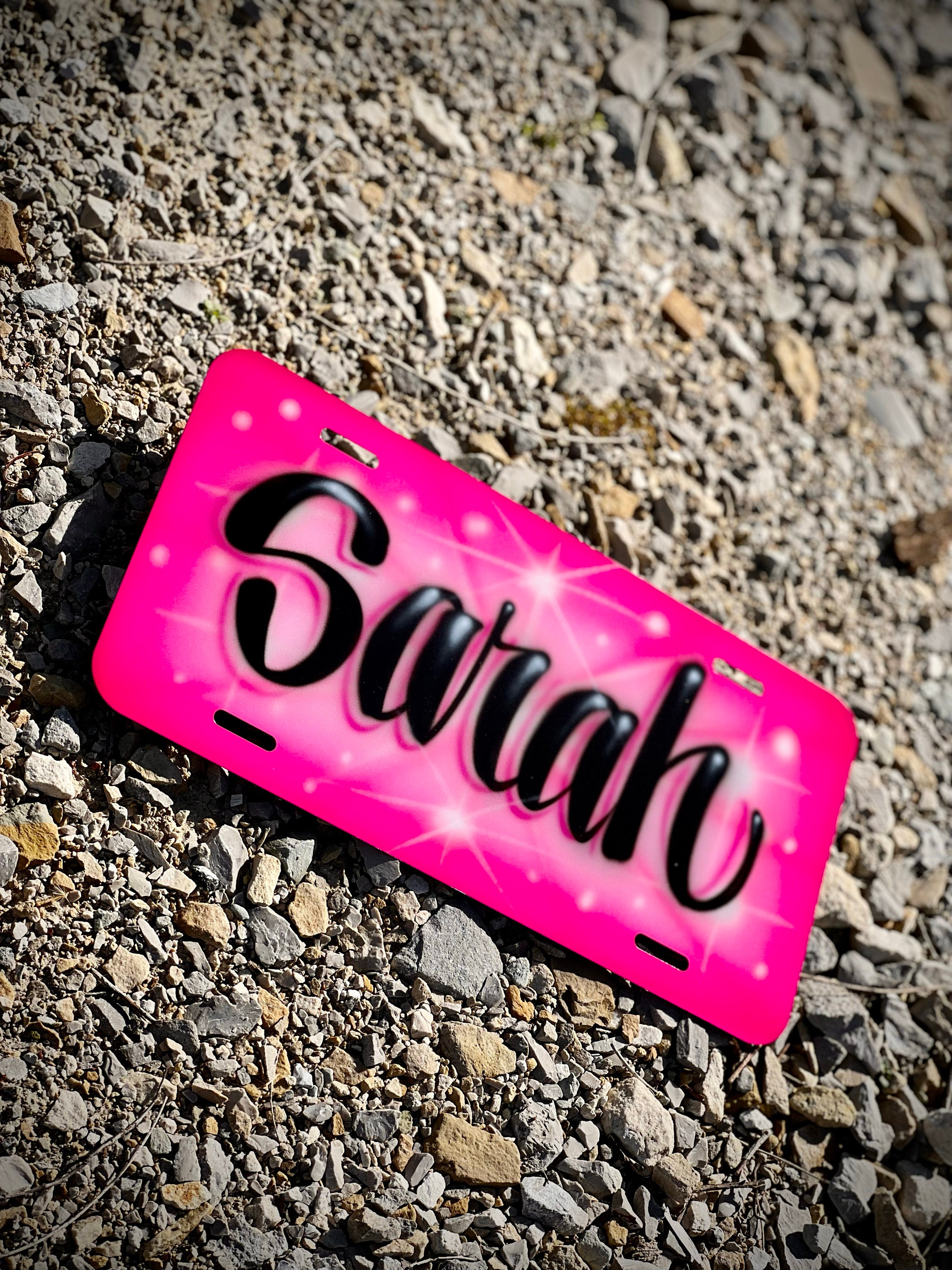 Couples Airbrush License Plate: Custom Car Tag - Etsy