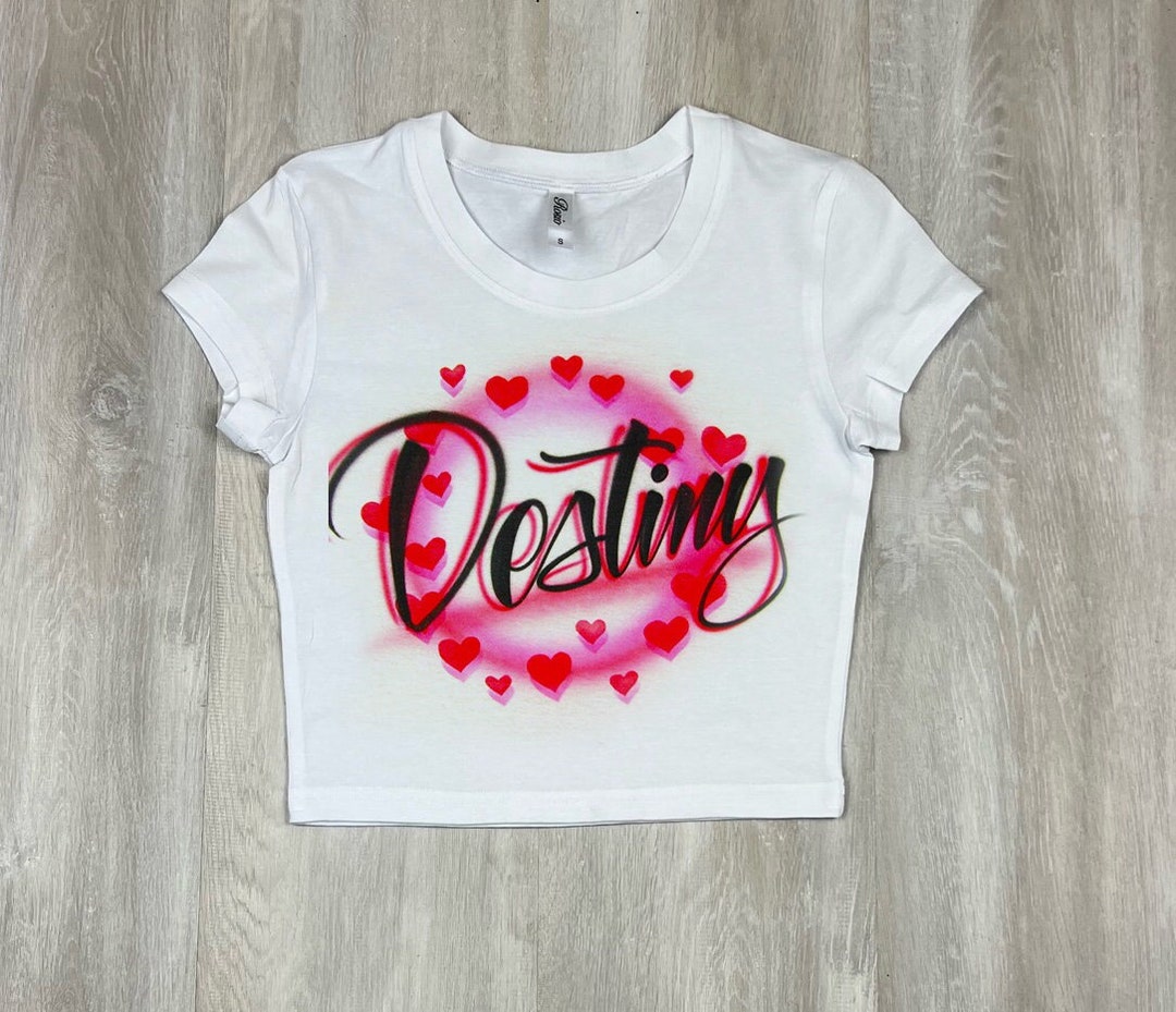Airbrush Crop Top Airbrush Shirt Airbrush Apparel - Etsy