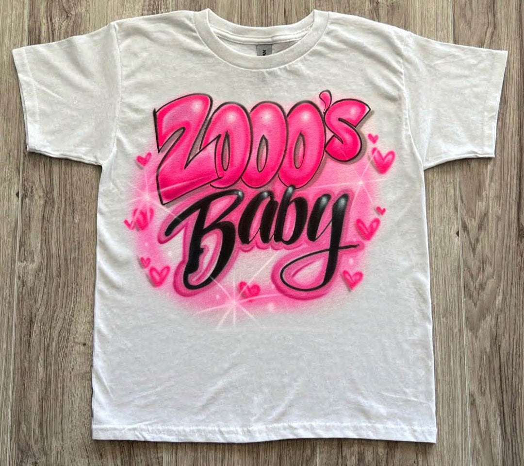 2000 Baby Airbrush T-shirt | Crop Top | Tank Top - Etsy