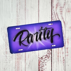 Custom Airbrush License Plate: Personalized Car Tag - Etsy