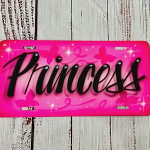 Custom Airbrush License Plate: Personalized Car Tag - Etsy