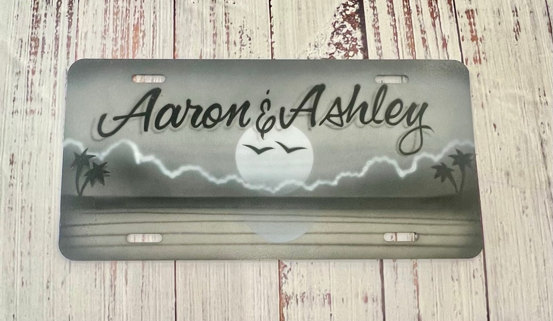 Airbrush License Plate | Custom License Plate | Personalized License ...