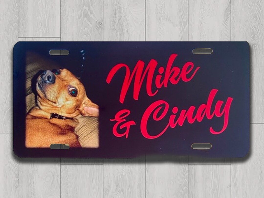 Custom License Plate Car Tag | Personalized License Plate | Airbrush ...