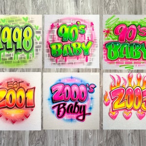 2000 Baby Airbrush T-shirt | Crop Top | Tank Top - Etsy