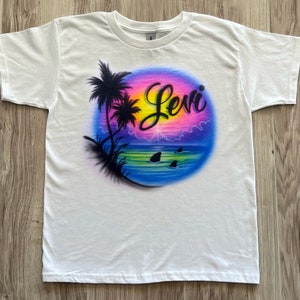 Spring Break 2024 Vacation Airbrush T Shirt - Etsy