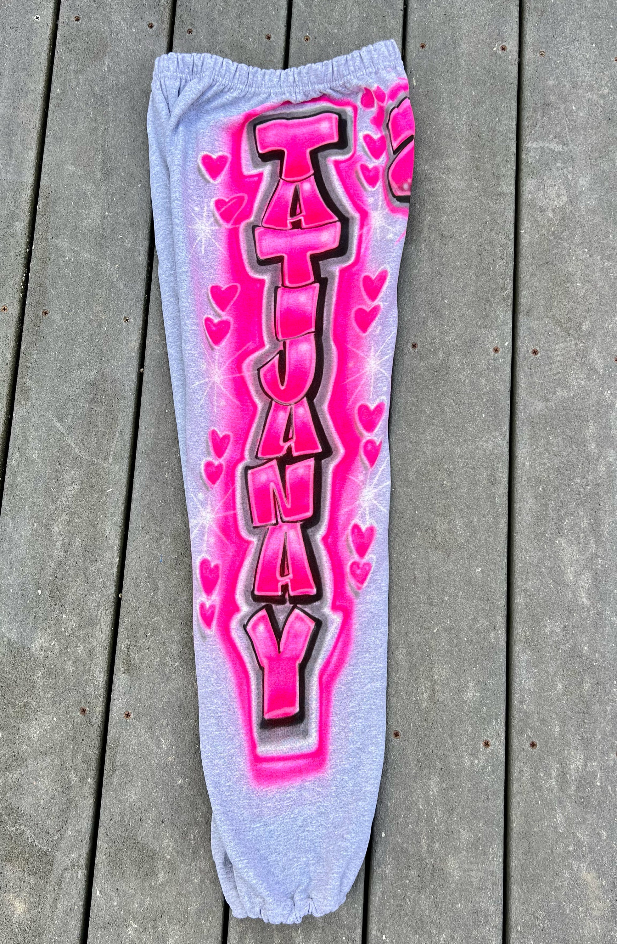 Custom Sweatpants Airbrushed With Your Name - Etsy