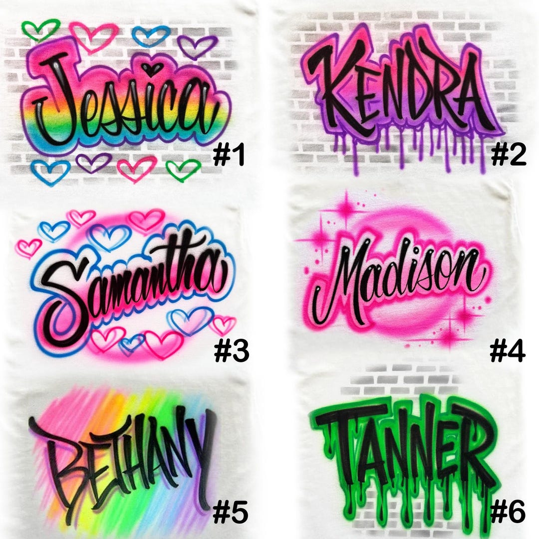 Custom Airbrush Apparel Personalized T Shirt - Etsy