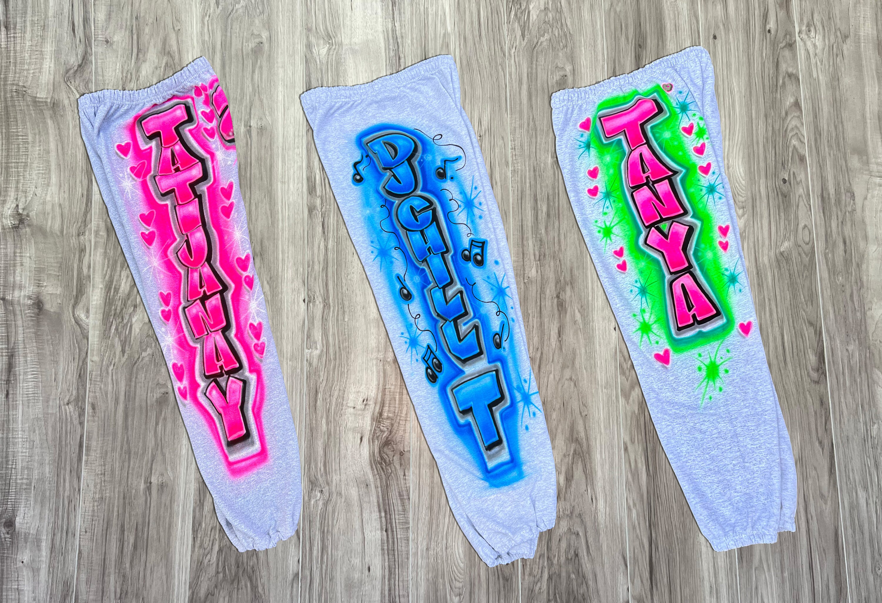Custom Sweatpants Airbrushed With Your Name - Etsy