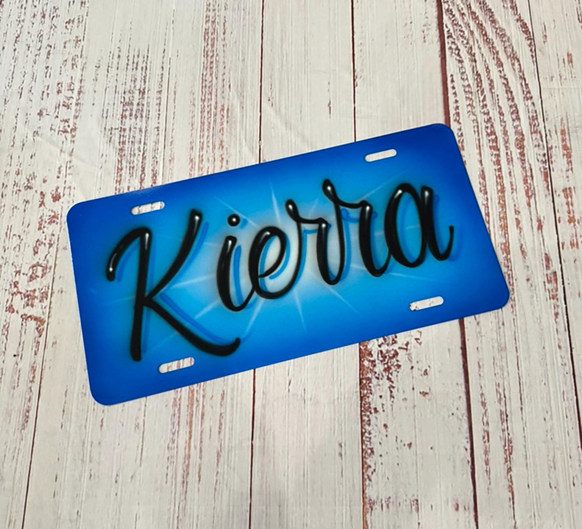 Couples Airbrush License Plate: Custom Car Tag - Etsy